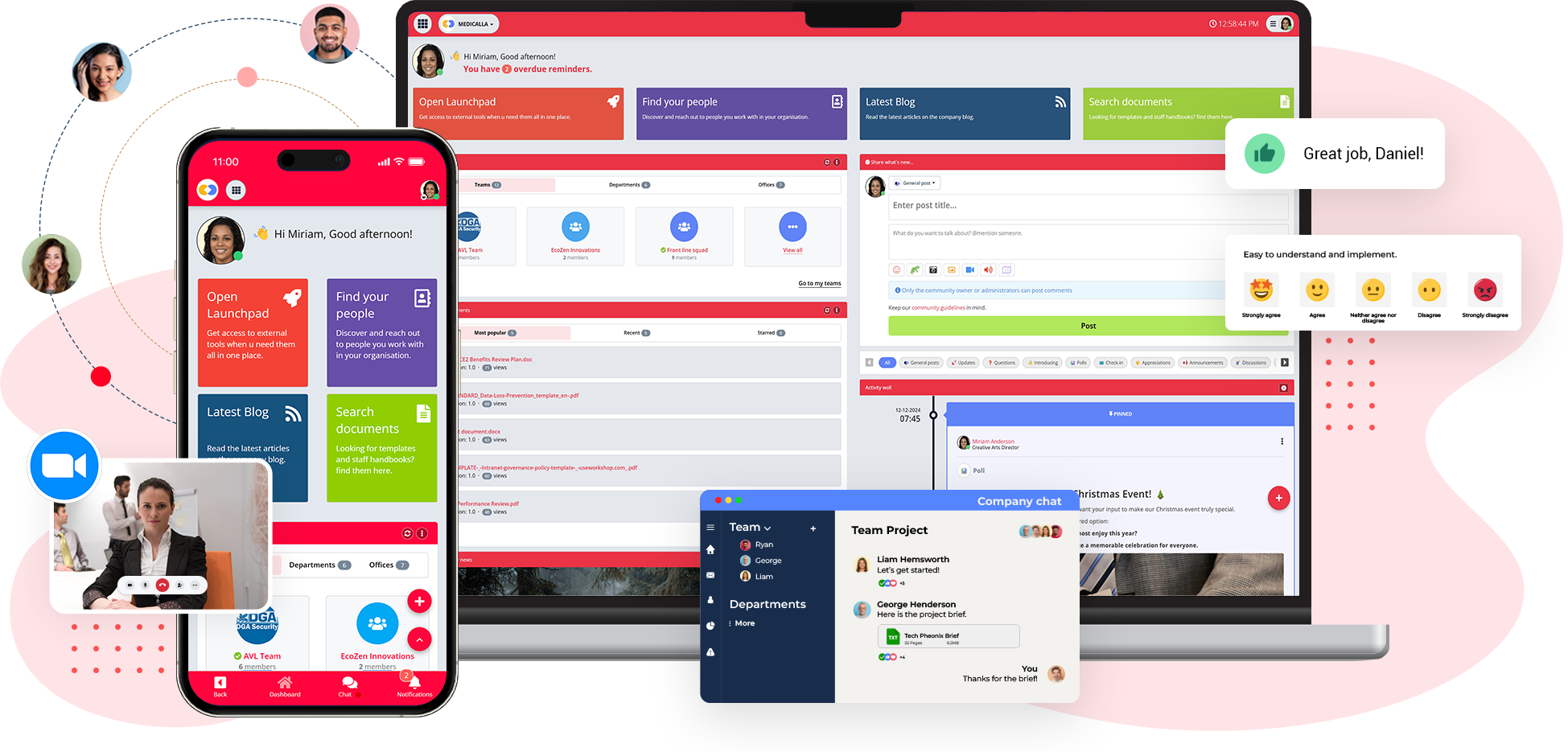 Modern Intranet & Employee Communication App